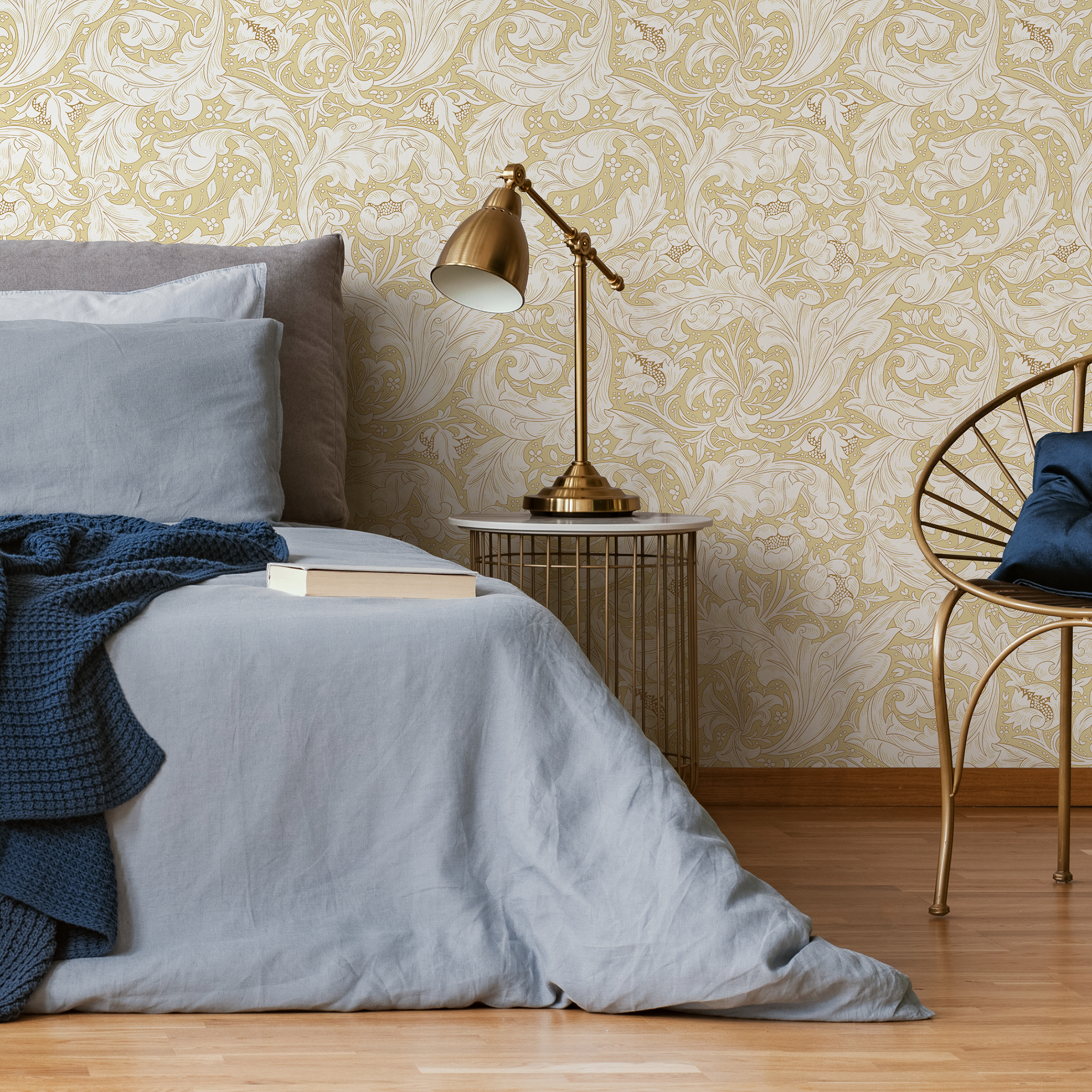 Soft Yellow Wallpaper | ONDECOR – ONDECOR.COM