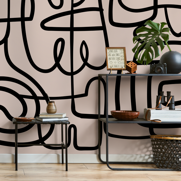 Line Art Wallpaper - ONDECOR.COM