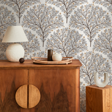 Tree Floral Wallpaper / Peel and Stick Wallpaper Removable Wallpaper H ...