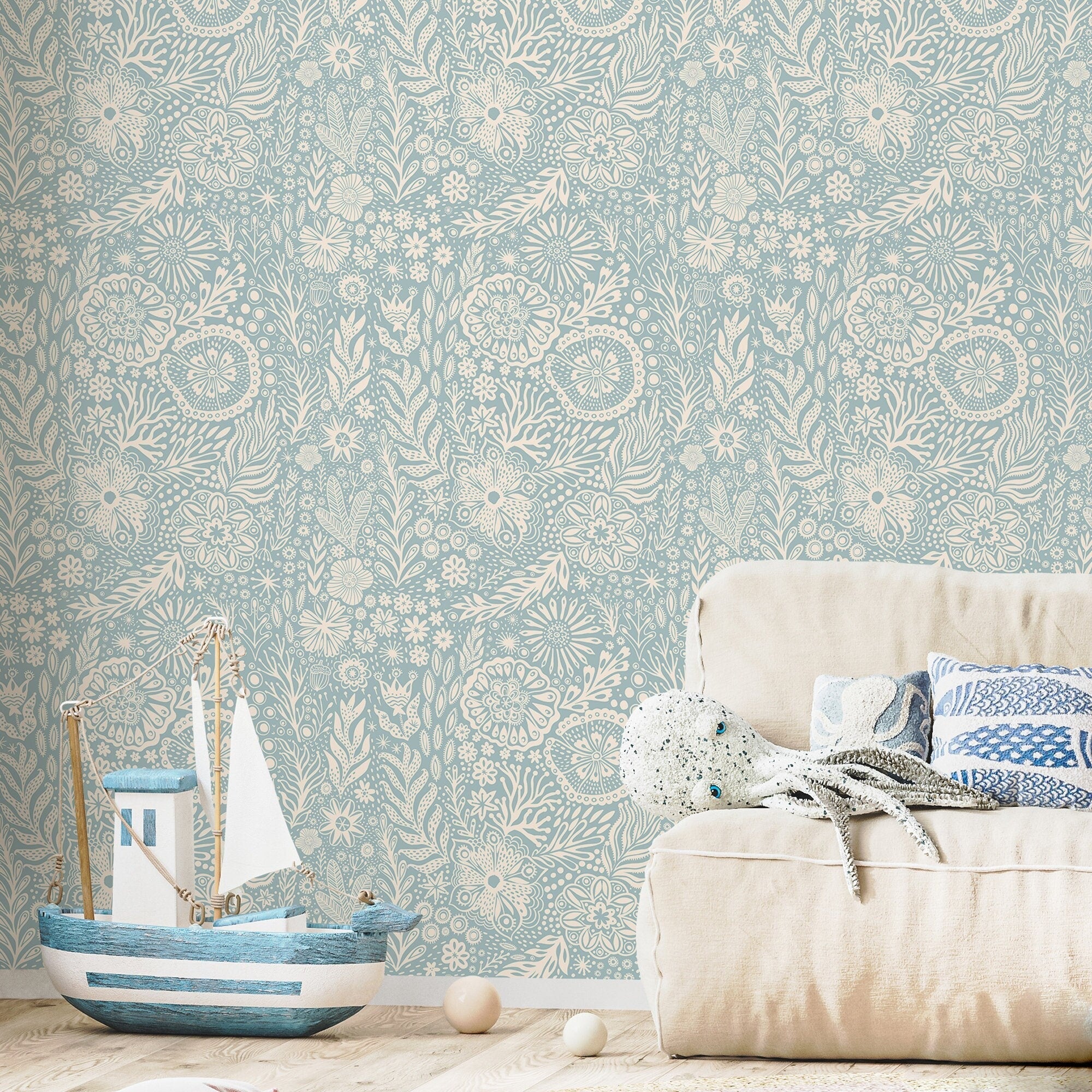 Blue Wallpaper - ONDECOR.COM