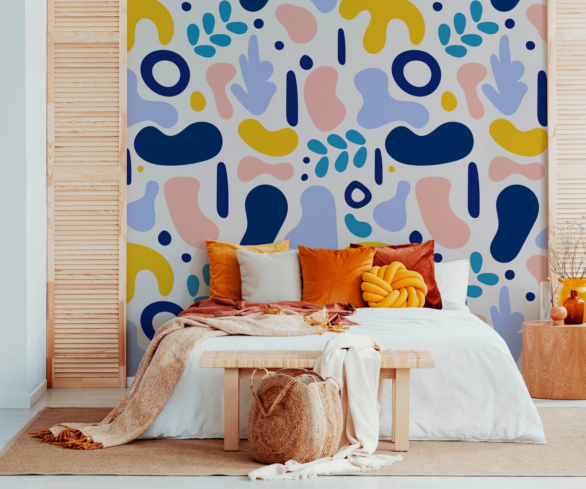 Peel and Stick Wallpaper Removable Wallpaper Scandinavian Wallpaper Te ...