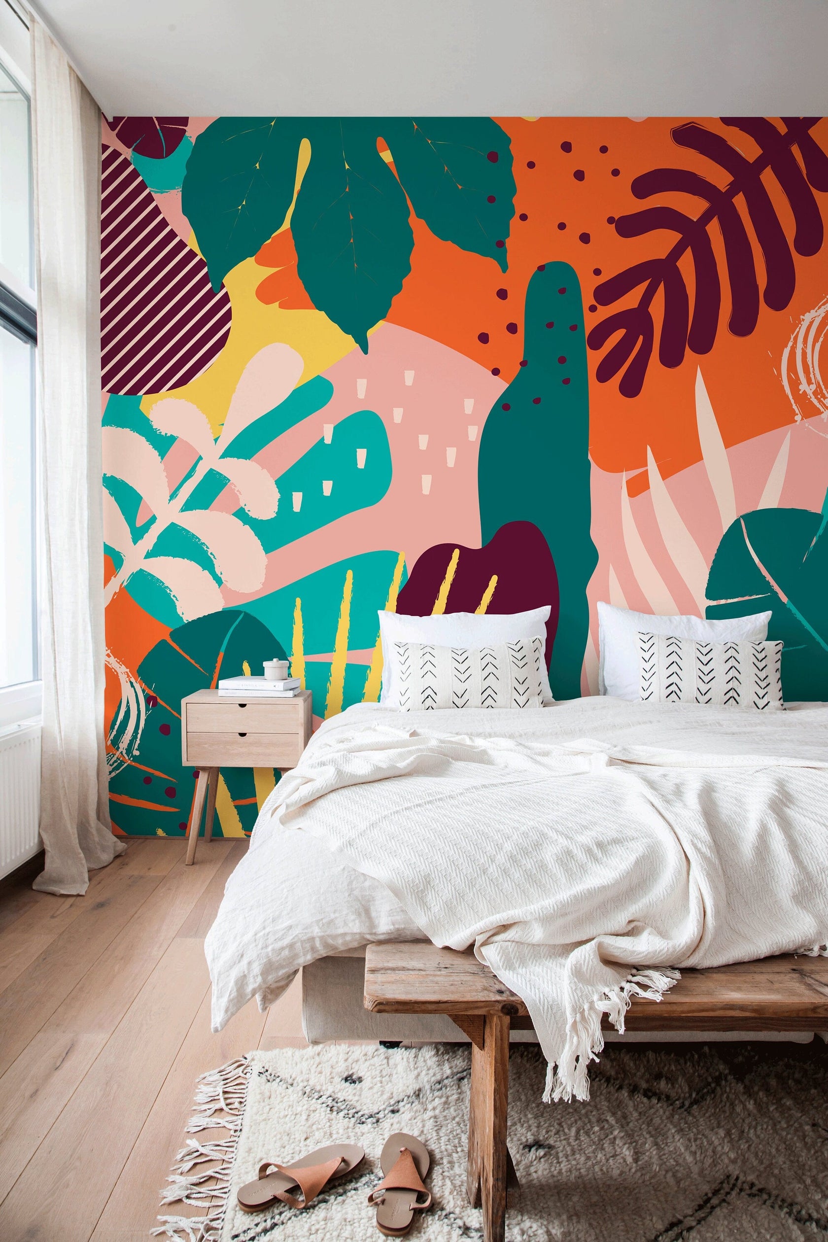 Jungle Mural Wallpaper Removable Wallpaper Wall Decor Home Decor Wall ...