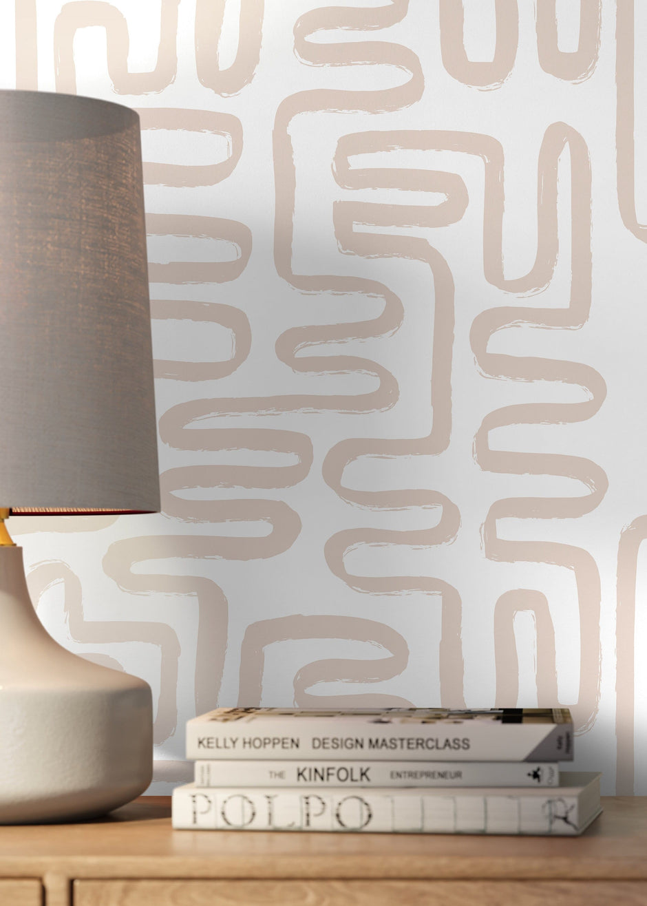 Line Art Wallpaper - ONDECOR.COM