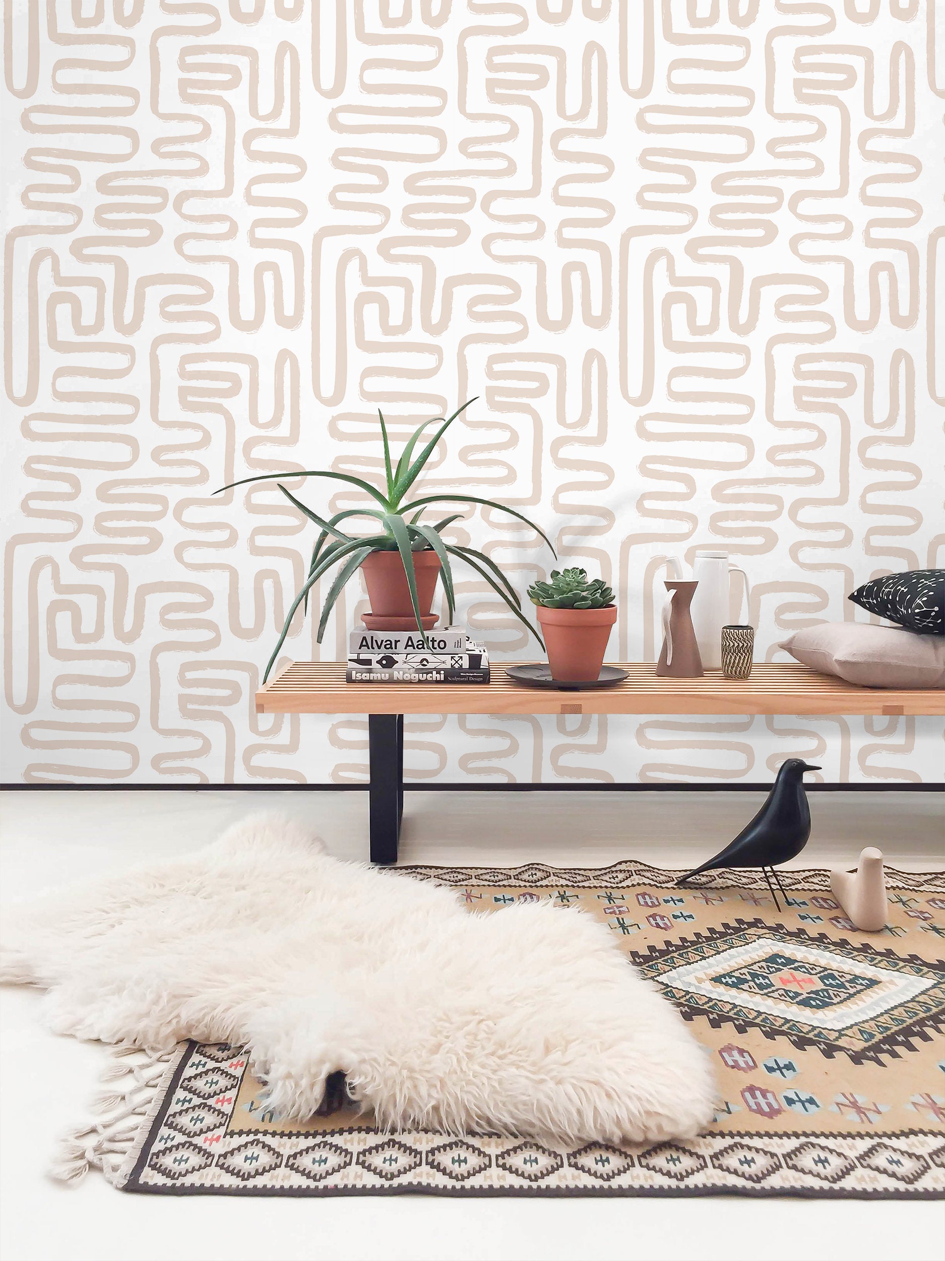 Line Art Wallpaper - ONDECOR.COM